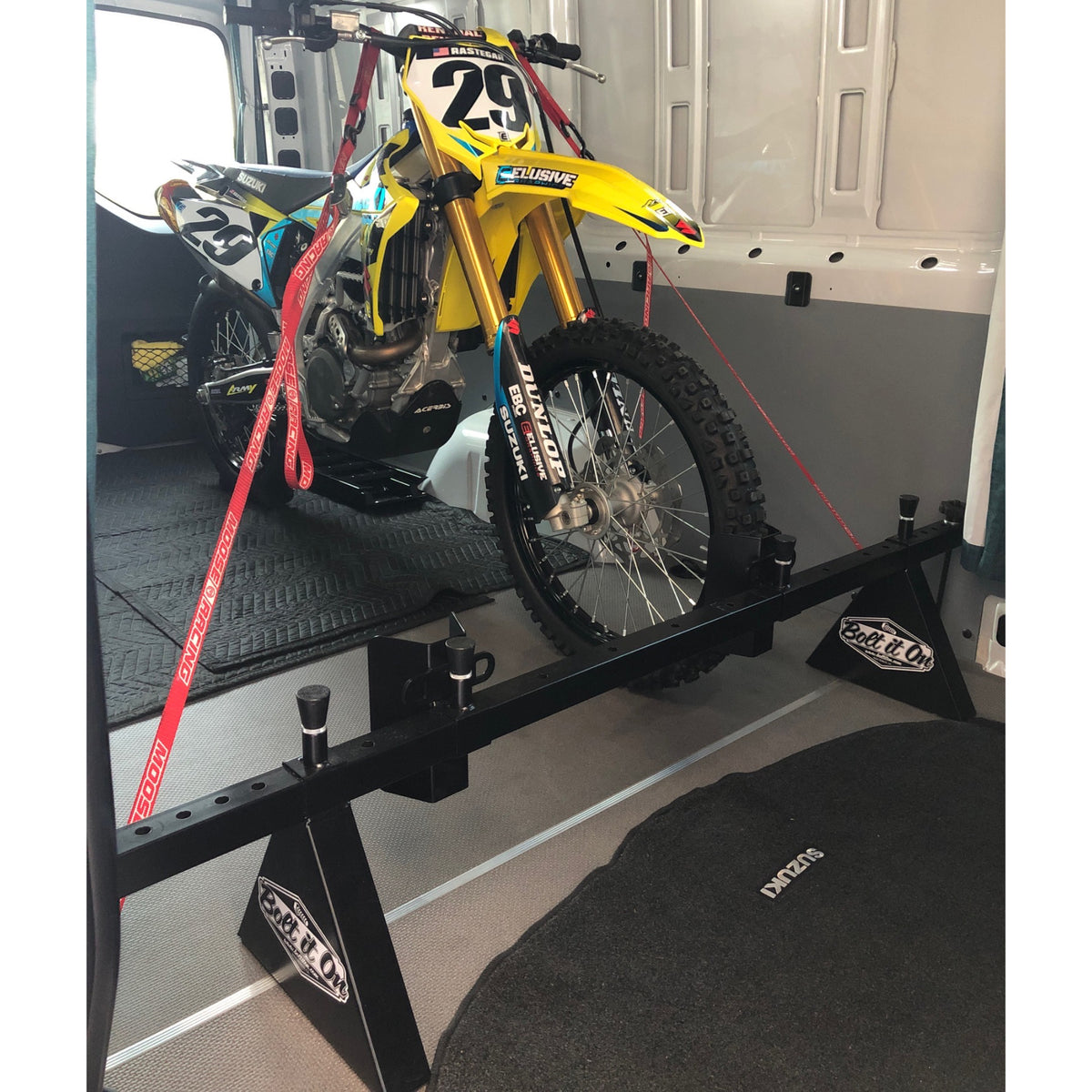 Motorcycle Transport & Bike Hauling Systems for Vans - Bolt It On